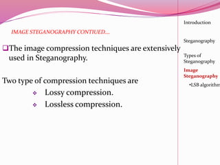 Image Steganography using LSB | PPTX