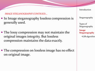 Image Steganography using LSB | PPTX