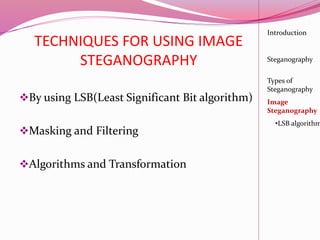 Image Steganography using LSB | PPTX