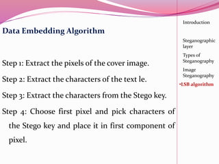 Image Steganography using LSB | PPTX