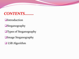 Image Steganography using LSB | PPTX