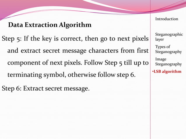 Image Steganography using LSB | PPTX | Photo Editing Software | Computer Software and Applications