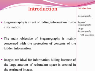 Image Steganography using LSB | PPTX