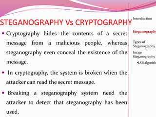 Image Steganography using LSB | PPTX