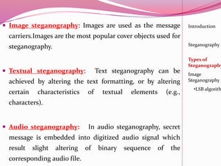 Image Steganography using LSB | PPTX
