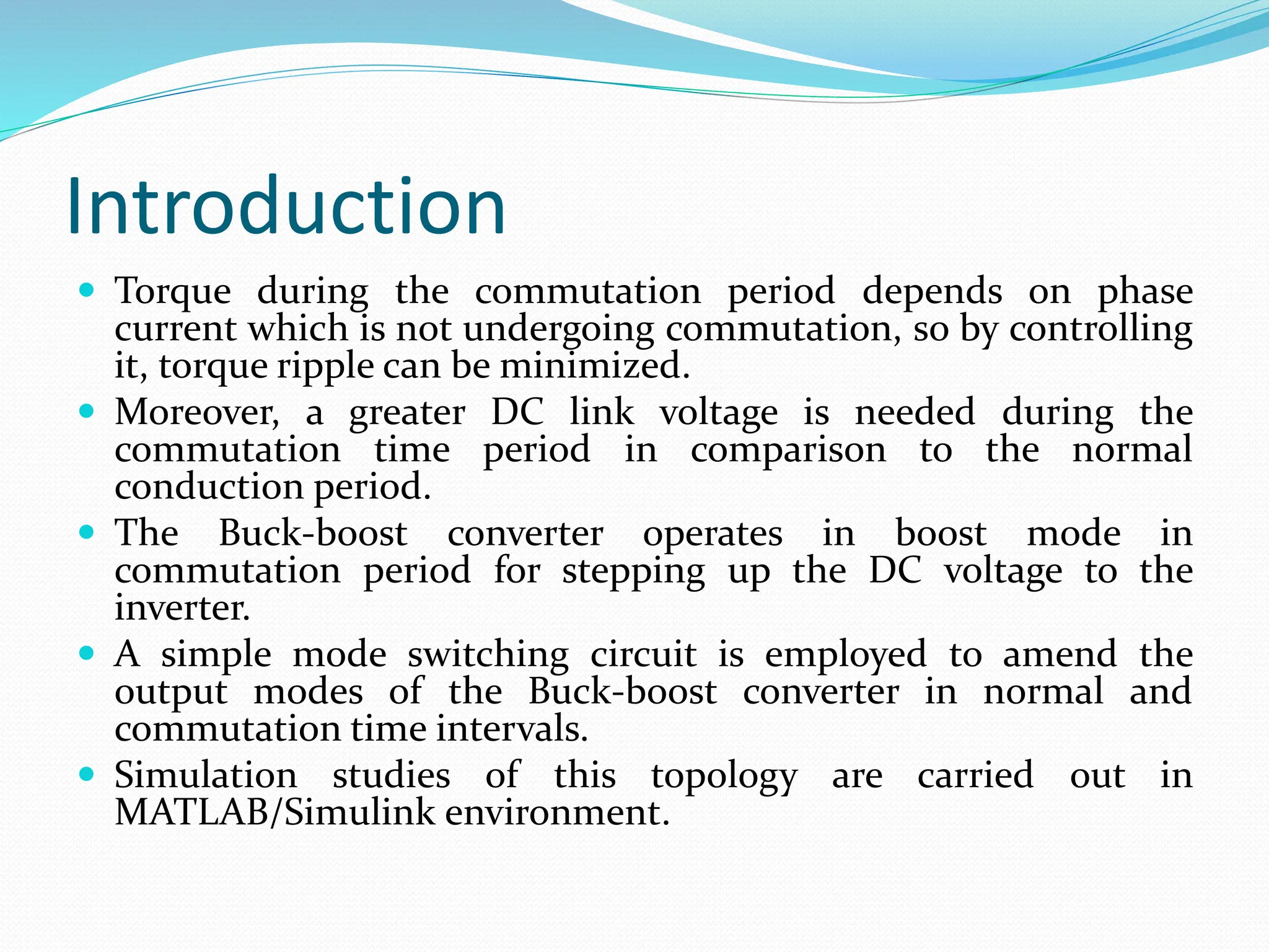 torque Ripple Minimization of BLDC Motor | PPTX
