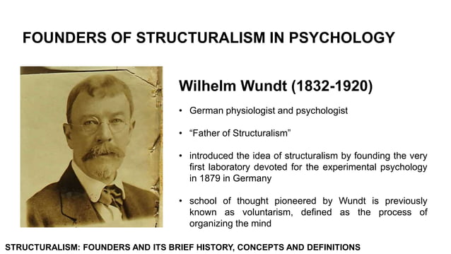 Structuralism in Education (Wilhelm Wundt, Edward Titchener, Claude ...