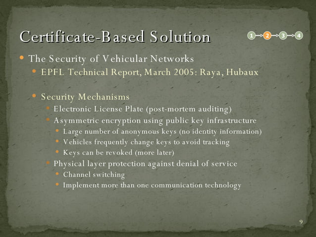 [Ppt] Survey Of Vehicular Network Security | PPT | Computer Networking | Computing