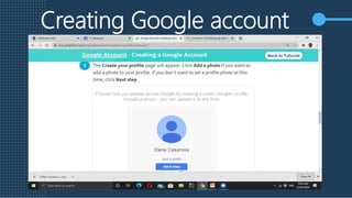 Ppt creating google account | PPTX