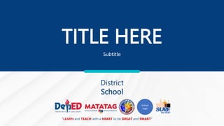 DEPED MATATAG TEMPLATE POWERPOINT PPT SA | PPTX