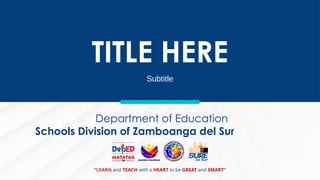 deped matatag template zamboanga province | PPTX