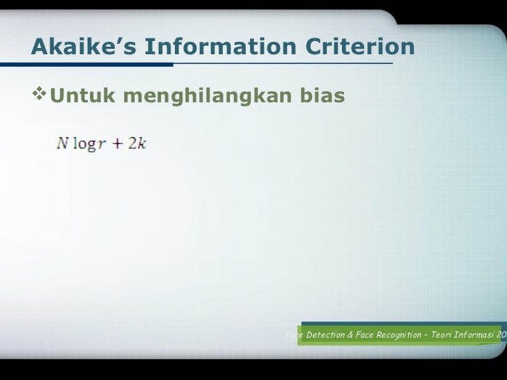 Face Detection And Face Recognition [teori Informasi 2011]