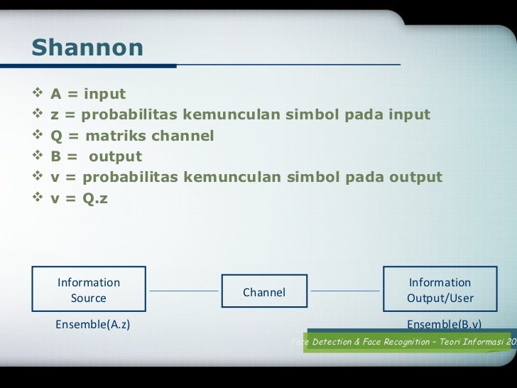 Face Detection And Face Recognition [teori Informasi 2011]