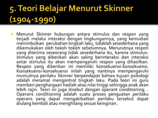 PPT-Teori belajar Behavioristik.pptx