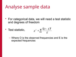 PPT - Tests of association statistics in | PPTX