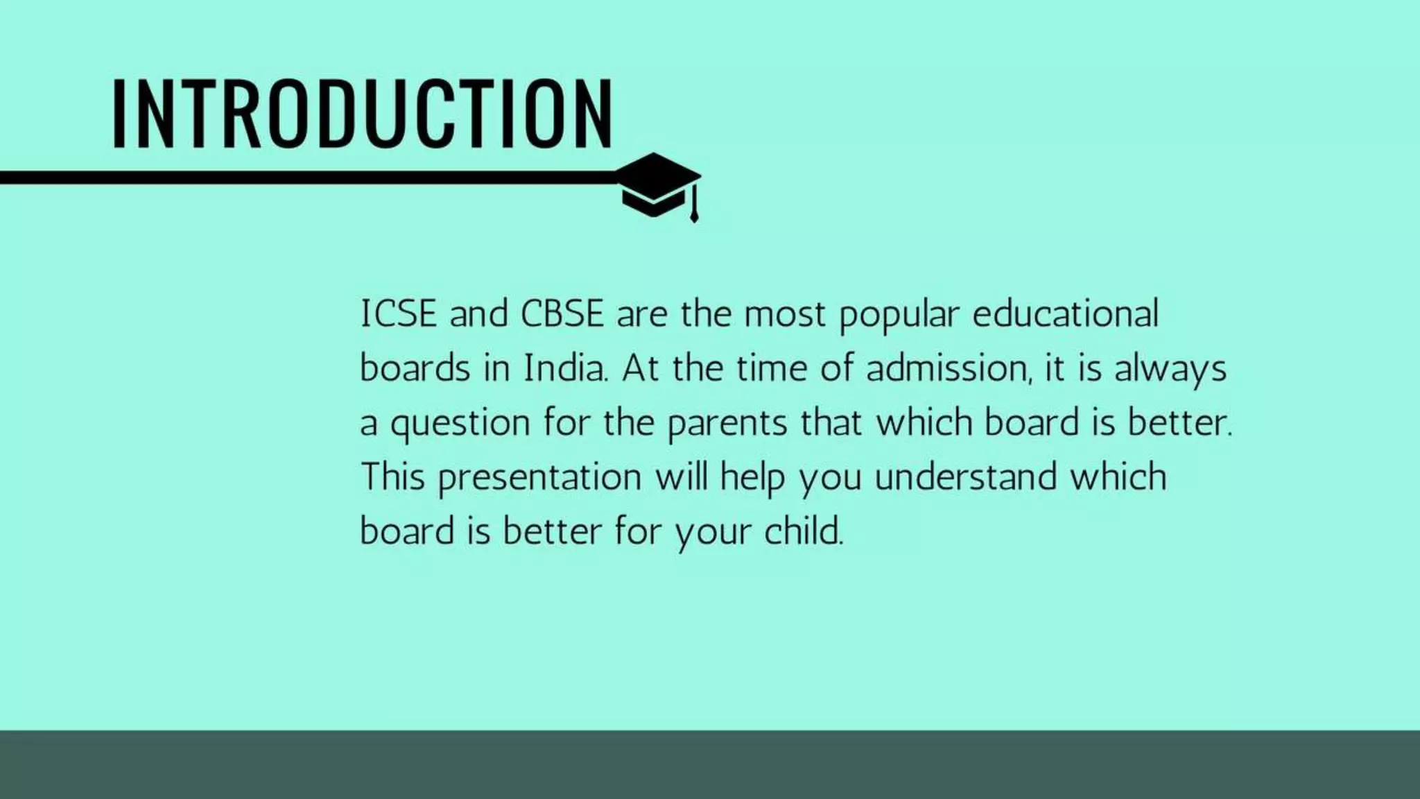 The Battle Between ICSE and CBSE | PPTX
