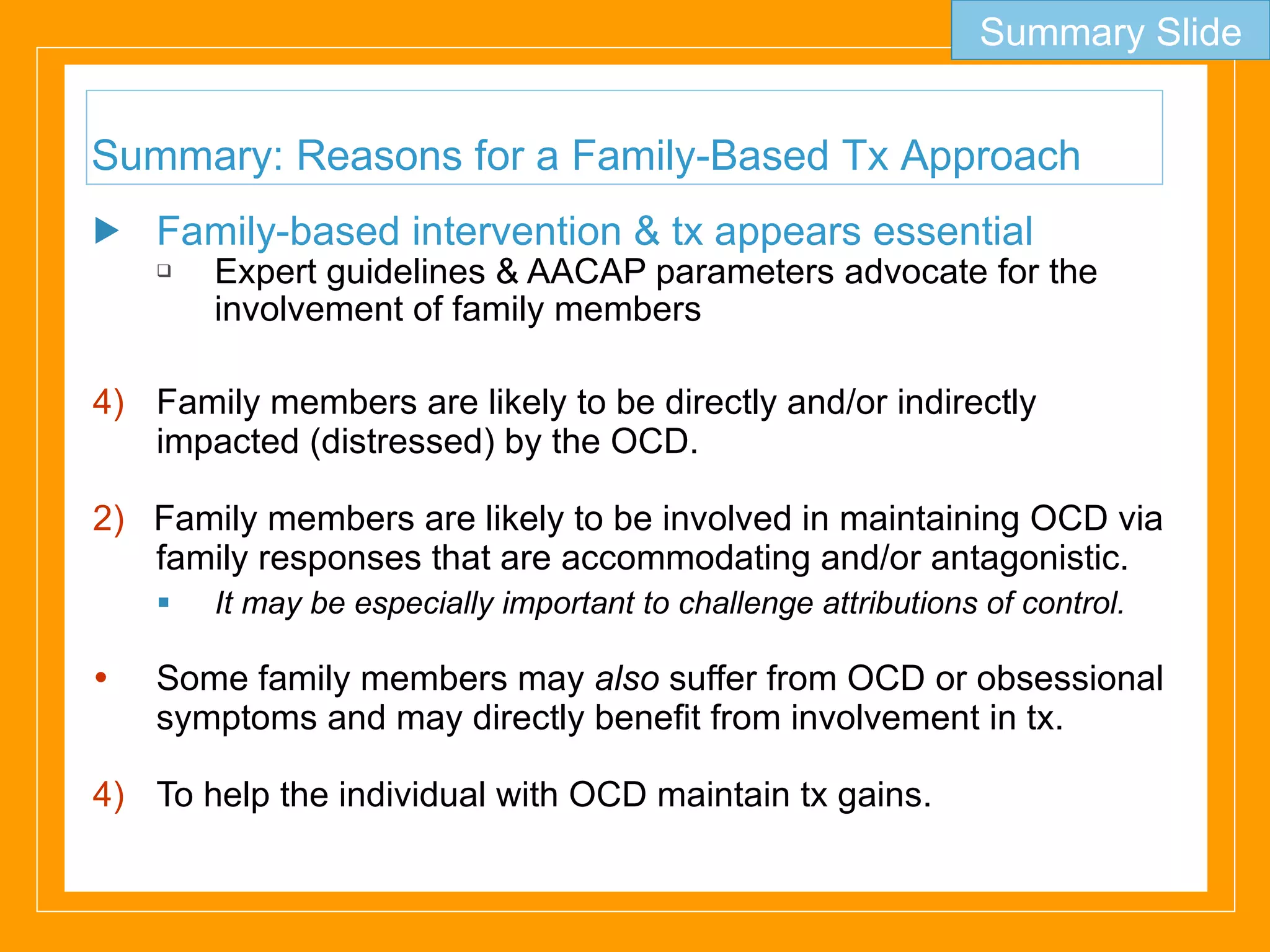 The Family & OCD | PPT
