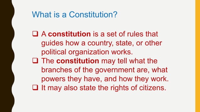 The Indian Constitution ppt | PPT