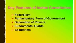 The Indian Constitution ppt | PPTX