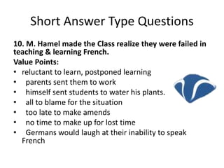 The last lesson | PPTX