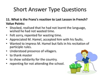 The last lesson | PPTX