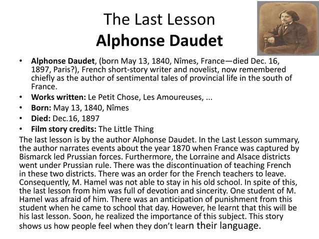 The last lesson | PPTX