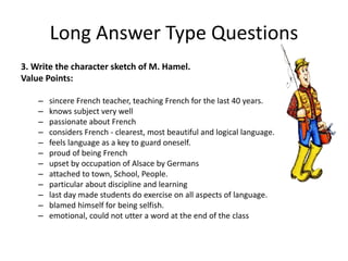 The last lesson | PPT | Free Download