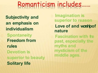The Romantic Age(1798-1830) | PPTX