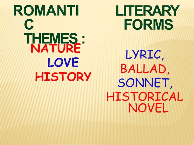 The Romantic Age(1798-1830) | PPTX