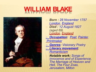 The Romantic Age(1798-1830) | PPTX