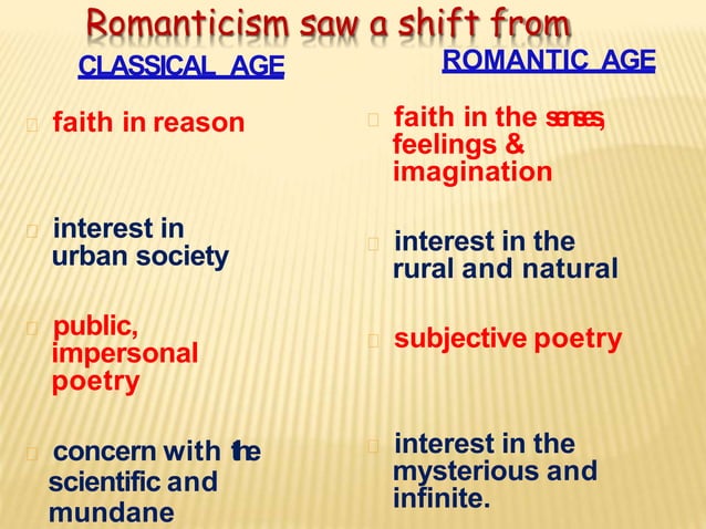 The Romantic Age(1798-1830) | PPTX