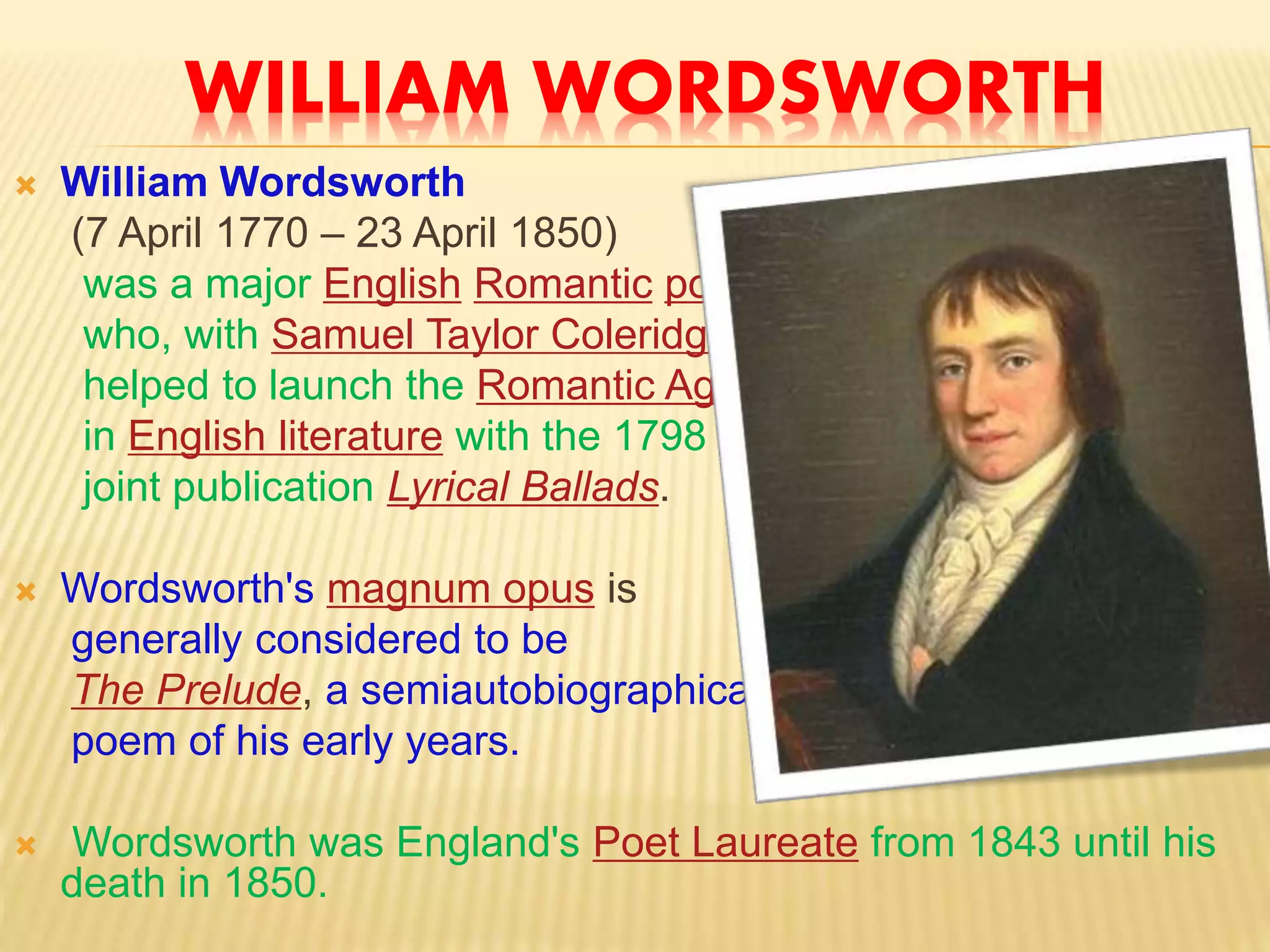 Ppt - The Romantic Age | PPTX