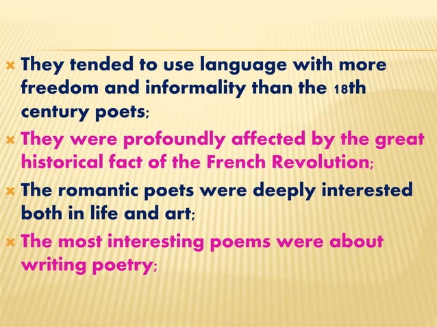 Ppt - The Romantic Age | PPTX | Poetry | Books and Literature
