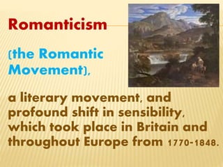 Ppt - The Romantic Age | PPTX