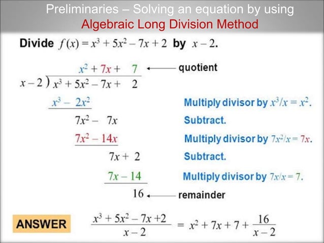 Theory of Equation | PPT | Physics | Science