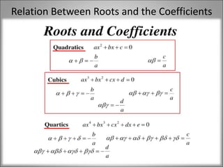 Theory of Equation | PPT