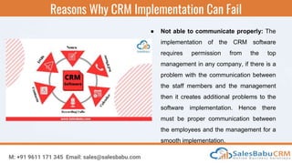 Ppt top challenges in crm implementation | PPT