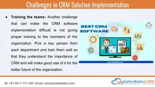 Ppt top challenges in crm implementation | PPT