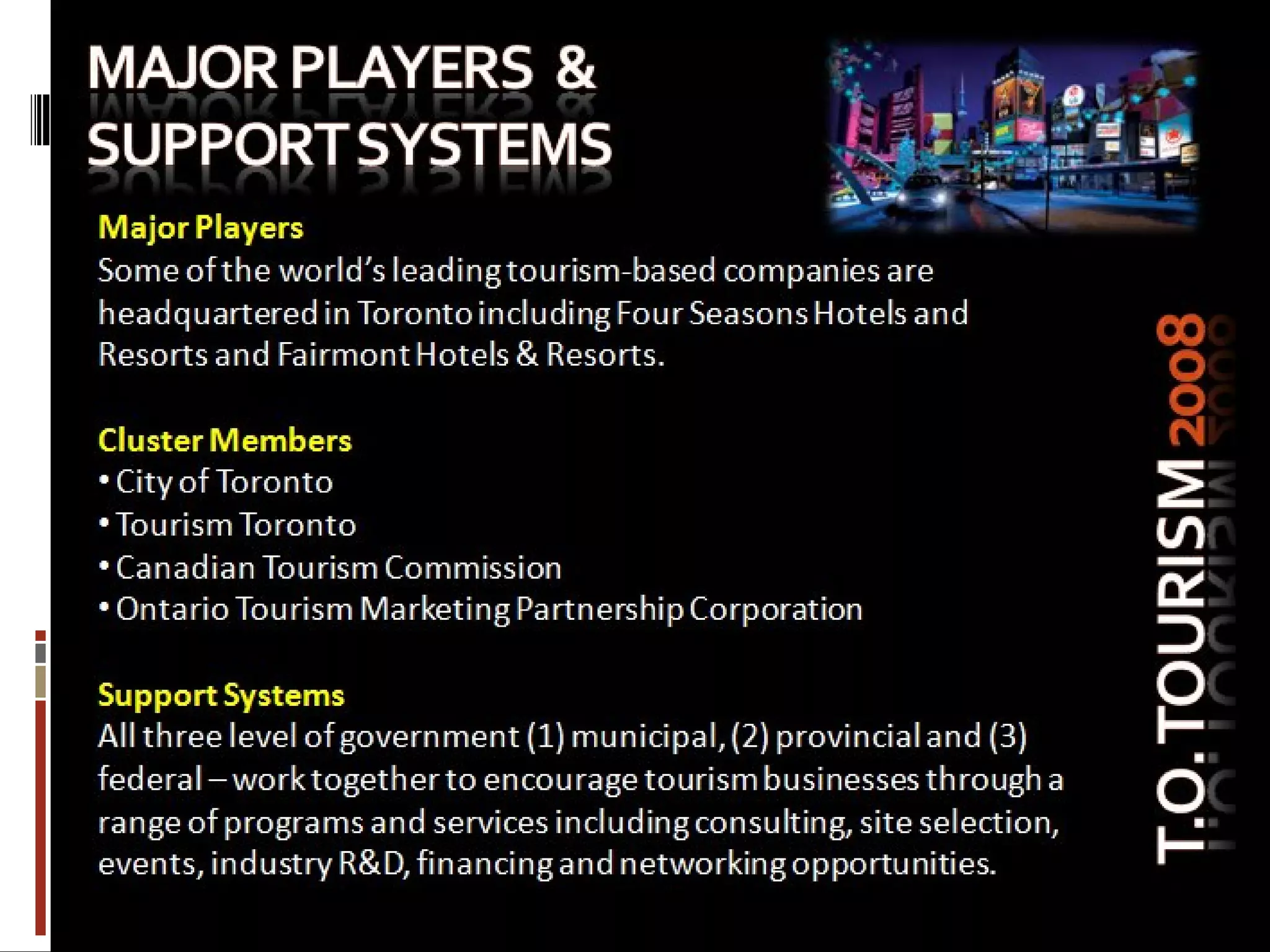 Toronto Tourism Cluster PPT | PPT