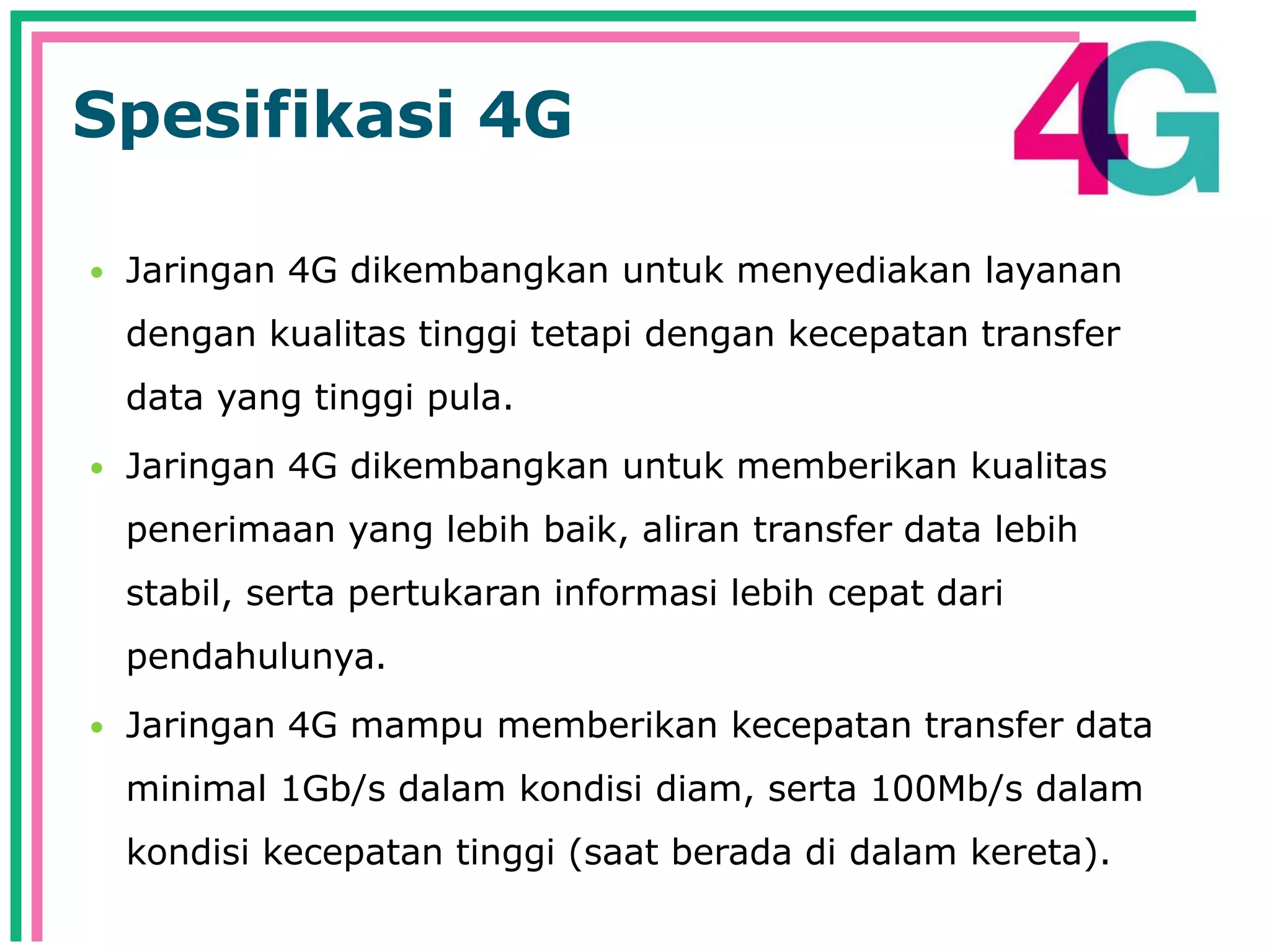 Jaringan Komputer (4G LTE) | PPTX