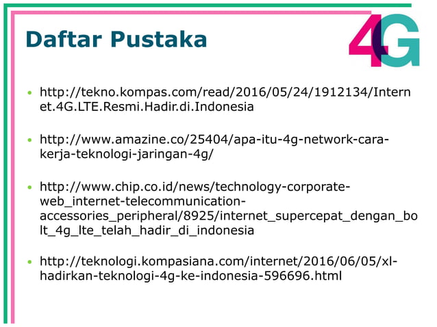 Jaringan Komputer (4G LTE) | PPTX