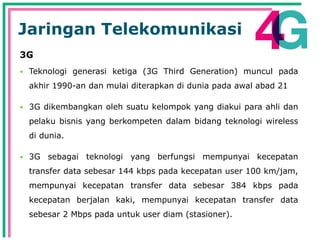 Jaringan Komputer (4G LTE) | PPTX