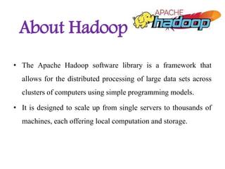 Weather Data Analytics Using Hadoop | PPTX
