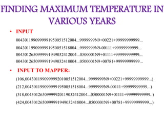 Weather Data Analytics Using Hadoop | PPTX