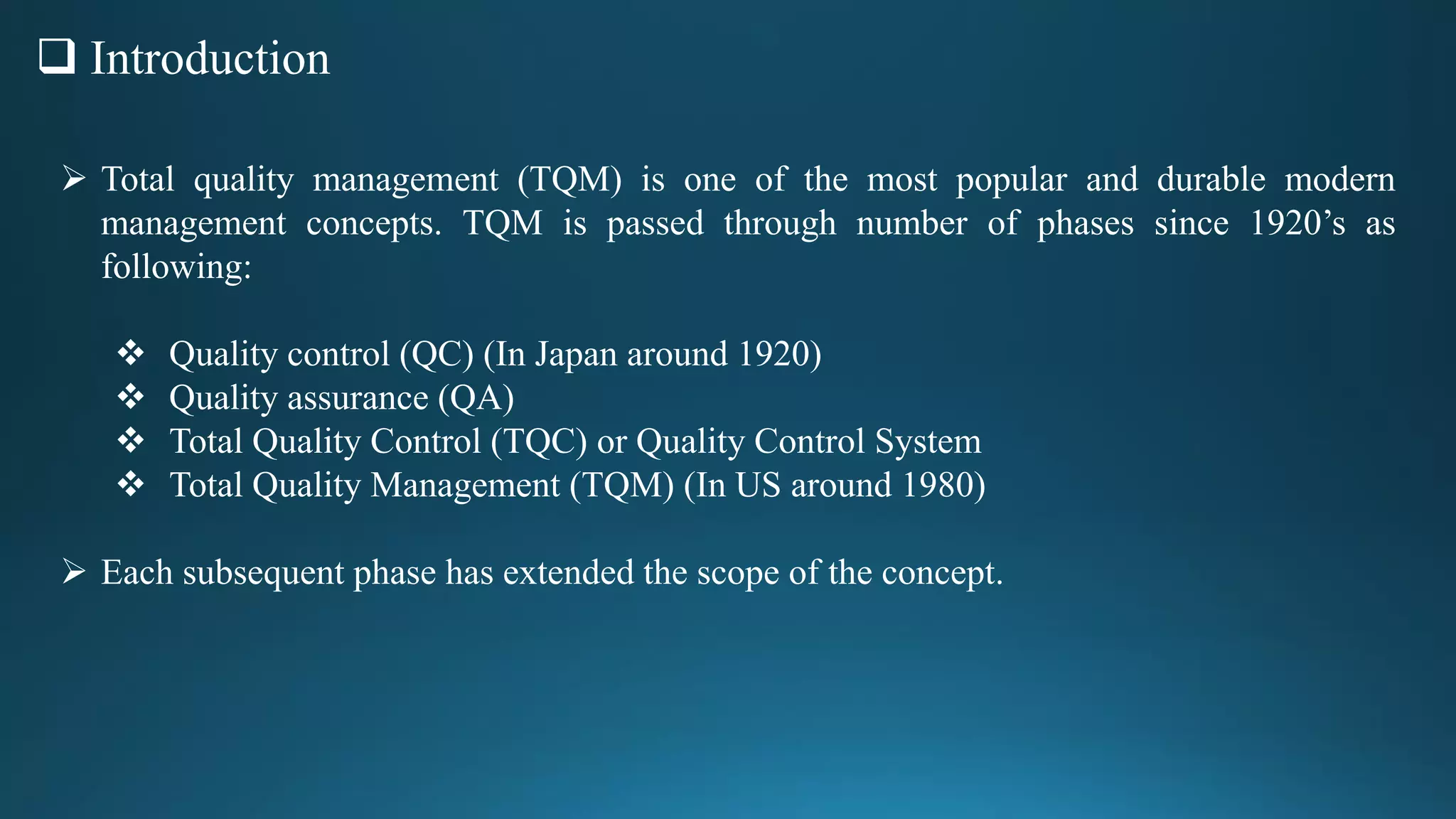 Total Quality Management | PDF