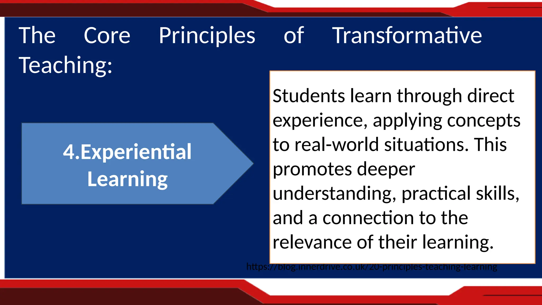Transformative Teaching: Applying Research-based Knowledge and ...