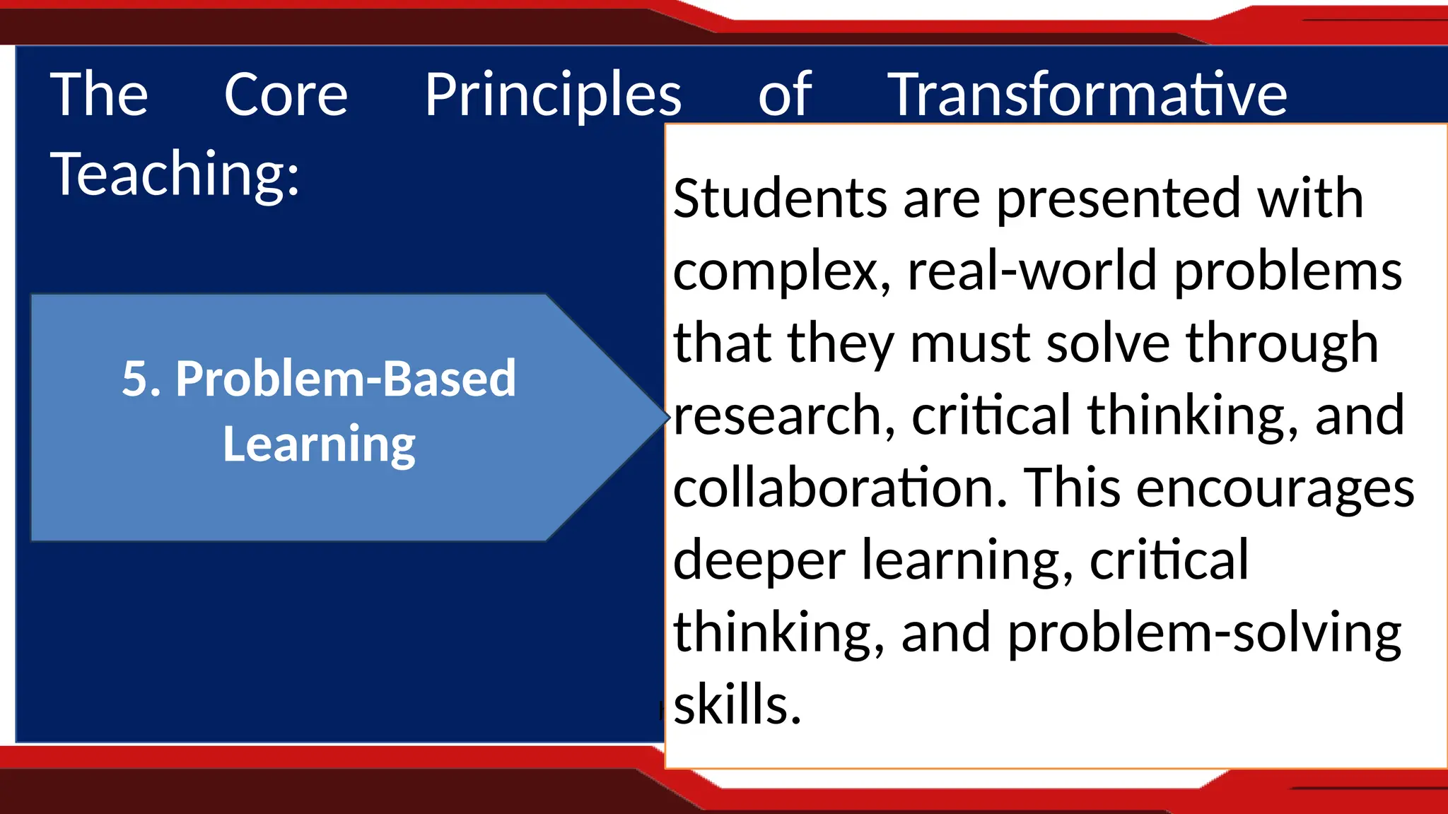 Transformative Teaching: Applying Research-based Knowledge and ...