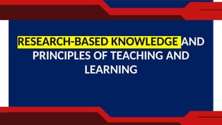 Transformative Teaching: Applying Research-based Knowledge and ...
