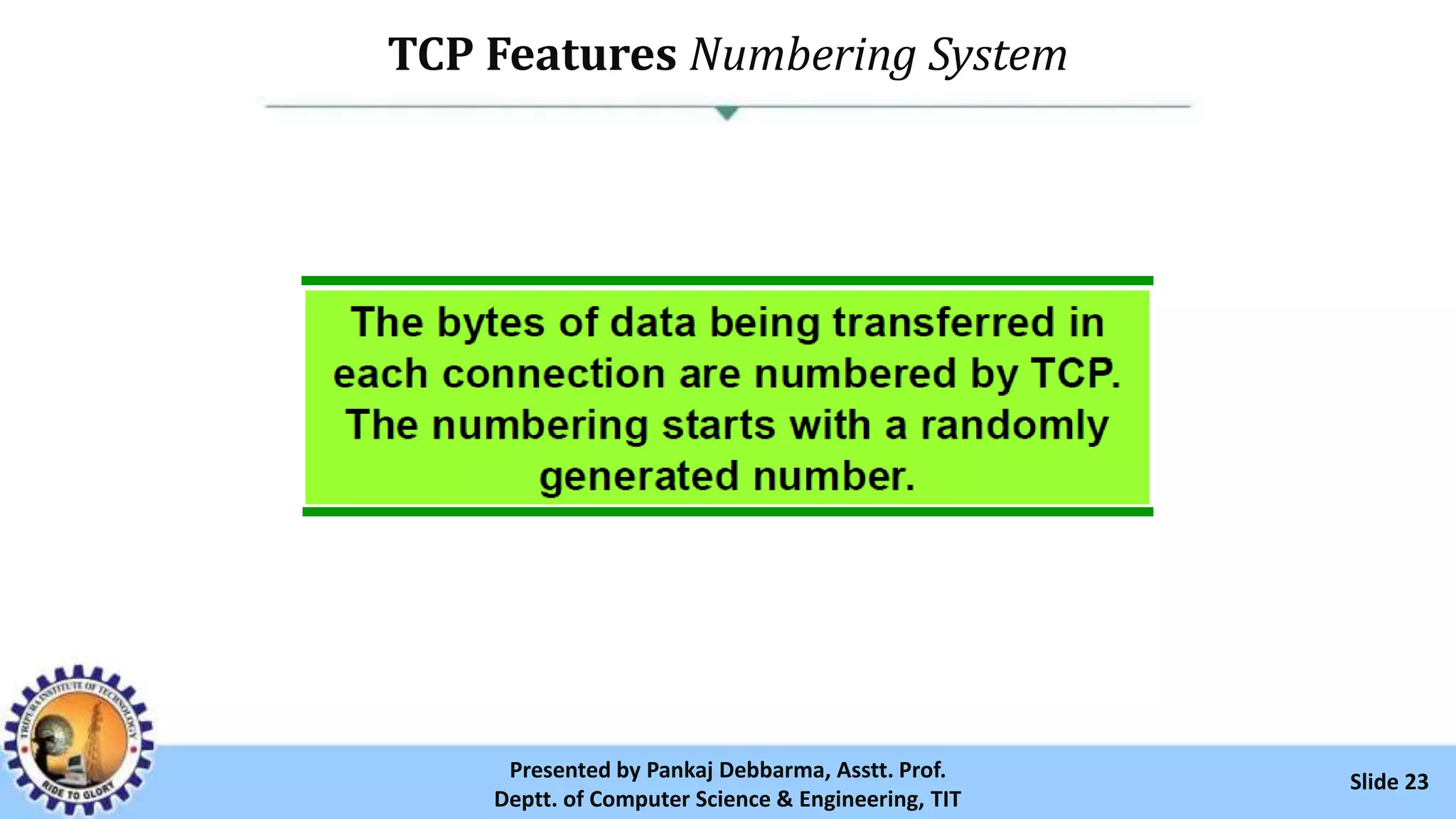 TRANSPORT LAYER - Process-to-Process Delivery: UDP, TCP and SCTP | PPSX | Computer Networking ...