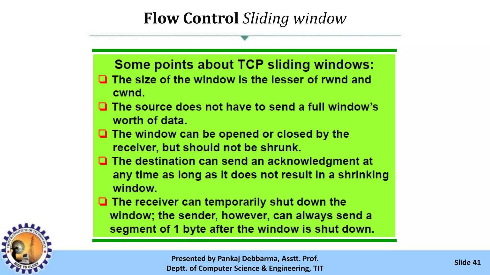 TRANSPORT LAYER - Process-to-Process Delivery: UDP, TCP and SCTP | PPSX | Computer Networking ...